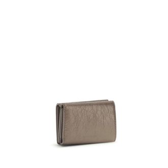 Balenciaga Womens Beige Lamb Ovis Aries Wallet
