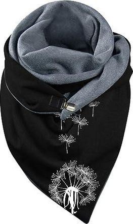 Generic Foulards Femme Echarpe Chaude Chaude Universelle Automne-Hiver ImpriméE éLéGante Double éPaisseur Avec Boucle Douce Et Confortable Basiques Classique