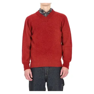 Howlin Homme, Pulls, Rouge, Taille: M V-neck Tricots