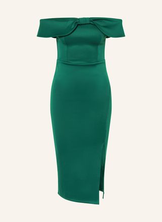 Lipsy Off-Shoulder-Kleid gruen