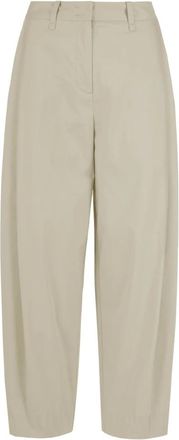 Bomboogie Femme, Pantalons, Beige, Taille: 36 FR Pantalon Coupe Ballon Taille Haute