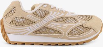 Bottega Veneta Orbit mesh, suede and rubber sneakers - BOTTEGA VENETA - gender_Woman