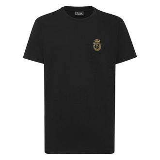 Billionaire Boys Club Homme, Tops, Noir, Taille: 3XL T-shirt Round Neck SS Crest