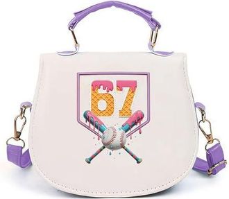 Generic ZXCVWWE Sac &agrave; main 67, sac &agrave; main dr&ocirc;le 67 cr&egrave;me glac&eacute;e, sac &agrave; bandouli&egrave;re P&egrave;re No&euml;l Says SixSeven, sacs mignons Six Seven Ice Cream Drip, dr&ocirc;le 6 7 M