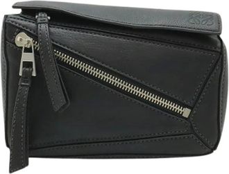 Loewe Sac banane Puzzle en cuir Pre-owned - Homme - Pre-owned - Noir - Taille: ONE Size