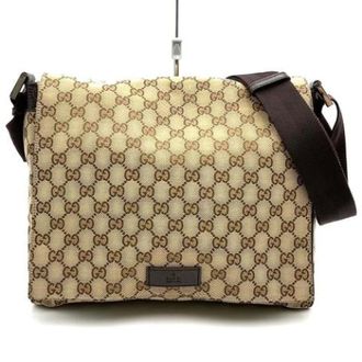 Gucci Sac bandouli&egrave;re GG Canvas Pre-owned - Femme - Pre-owned - Beige - Taille: ONE Size