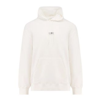 Maison Margiela Wei&szlig;er Kapuzenpullover mit Logodetail - - Sweatshirts & Hoodies - Herren - Wei&szlig; - M