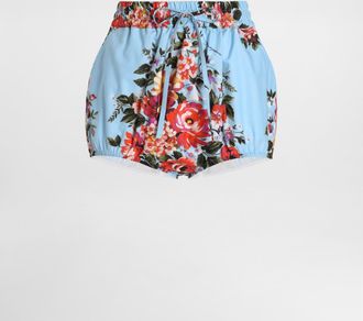 Dolce & Gabbana Flower Bouquet-print Cotton Poplin Culotte - Frau Hosen Und Shorts Multicolor 38