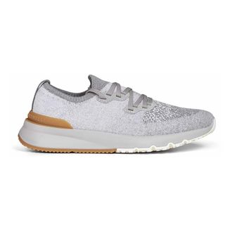 Brunello Cucinelli Homme, Chaussures, Gris, Taille: 42 EU Baskets