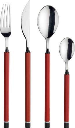 Pintinox Besteckset, matt, Rot, 24-teilig 0LD0B091