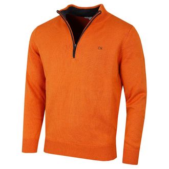 Calvin Klein Golf Herren Baumwollpullover - Orange - XXXXXL