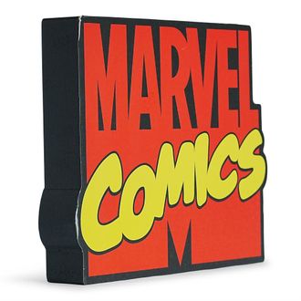 Silver Buffalo Marvel Comics Wandschild mit Marvel-Logo, gestanzt, MDF, gro&szlig;, 20,3 x 3 x 16,3 cm