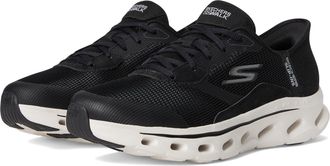 Skechers Womens Go Walk Glide Step 2.0 Belah Hands Free Slip-ins Sneaker, Schwarz/Wei&szlig;, 36.5 EU