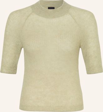 HUGO BOSS Strickshirt Fewe Mit Alpaka gruen