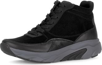 Gabor Damen Chelsea Boots, Frauen Stiefeletten,uebergangsschuhe,uebergangsstiefel,Schlupfstiefel,flach,Stiefel,schw/anthr.(Micro),40 EU / 6.5 UK