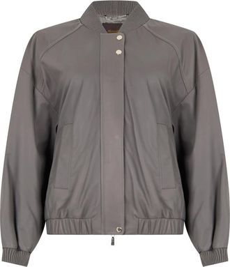 Moorer Veste Bomber Hayla - Femme - Vestes - Gris - Taille: 36 FR