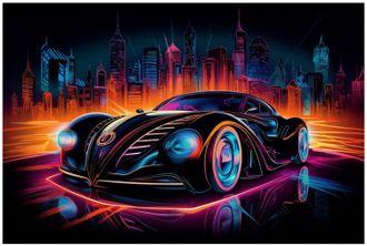 Wallario K&uuml;chenr&uuml;ckwand aus Glas 90 x 60 cm, Motiv: Cyber-Speed-Illusion | Spritzschutz abwischbar & pflegeleicht