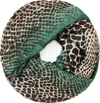 Glamexx24 Damen Schal Leo Muster Langschal Loop Schlauchschal Tuch XXL Loopschal Mädchen Animal Print Tuch