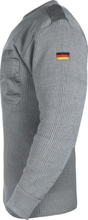 Normani Strickpullover Herren BW-Pullover D&ouml;rentrup Bundeswehr Pullover Strickpullover aus Schurwolle mit Deutschlandfahne