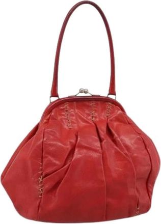 Miu Miu Sac &agrave; main Pre-owned - Femme - Pre-owned - Rouge - Taille: ONE Size