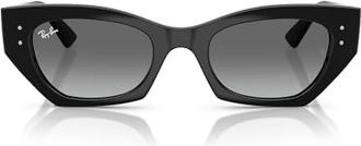 Ray-Ban Lunettes de soleil Zena Butterfly Rb4430, Noir/gris dégradé, 49 mm