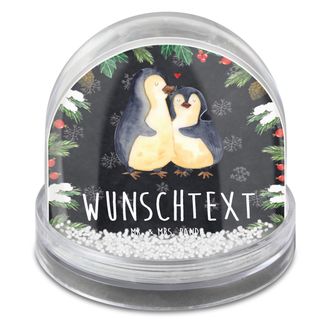 Mr. & Mrs. Panda Personalisierte Schneekugel Pinguin umarmen - Geschenke, Hochzeitsgeschenk, Hochzeitstag, Weihnachtsschneekugel, Individuelle, Selbst Gestalten, Seevo