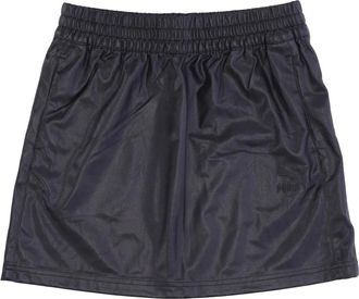 Puma Schwarzer Eco-Leder Minirock - - Skirts - Damen - Schwarzk - S