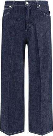 Cruna Jean Taylor &agrave; pli marqu&eacute; - Femme - Jeans - Bleu - Taille: 34 FR