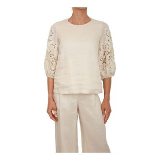 Max Mara Femme, Blouses et Chemises, Beige, Taille: 36 FR Blouse