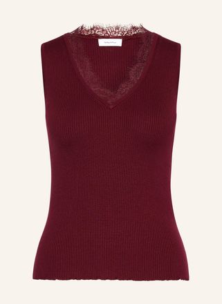 Darling Harbour Darling Harbour Stricktop Mit Spitze rot