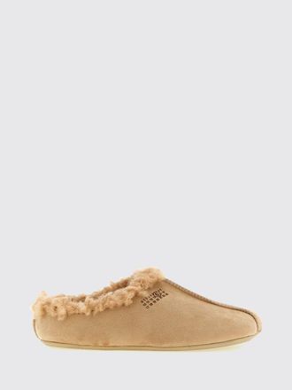 Maison Margiela Mules en daim avec doublure en shearling
