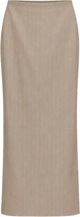 Mars&eacute;m Marsem - Jupe Longue Droite - Femme - Jupes - Beige - Taille: 44 FR