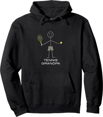 Whyitsme Design Lustiger Herren-Tennis-Opa Pullover Hoodie