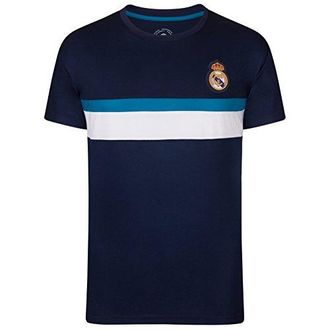Real Madrid Officiel - T-Shirt pour Entrainement de Football - Polyester - garçon - Bleu Marine - 6 Ans