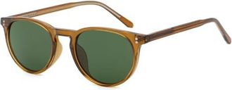 Generic Lunettes De Soleil Rondes Tendance &Agrave; Grande Monture For Hommes Et Femmes, Polaris&eacute;es, For La Conduite, Les Vacances Et Les Photos.(Green)