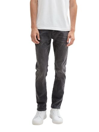 Tom Tailor Herren 1043715 Josh Regular Slim Jeans mit Stretch, 10220-Used Dark Stone Grey Denim, 40W / 32L
