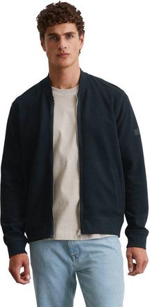 Marc O'Polo Sweatjacke mit Struktur, Stehkragen, regular fit, 2-Wege-Reißverschluss