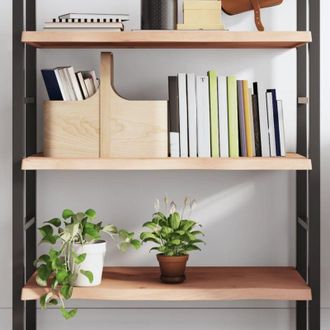 vidaXL &Eacute;tag&egrave;re murale 80x50x4 cm bois de ch&ecirc;ne massif non trait&eacute;