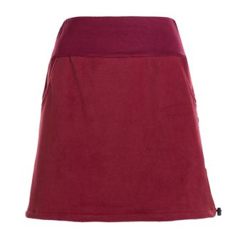 vishes Alternative Bekleidung - Thermorock Warmer Damen Winterrock kurz Minirock aus ECO-Fleece dunkelrot 40-42