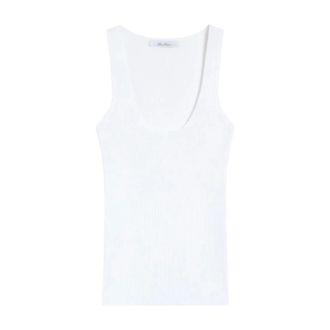 Max Mara &Auml;rmellose Oberteile - - Tops - Damen - Wei&szlig; - L