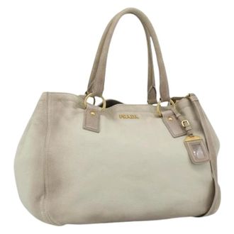 Prada Pre-owned Vintage Tote - Femme - Pre-owned - Beige - Taille: ONE Size