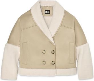 UGG Veste Mindy Luxefluff pour femme, sable, Medium