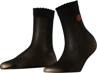 Falke Passionate 20 DEN W So transparentes fantaisie 1 paire, Chaussettes Femme, Noir Black 3009, 39-42