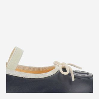 Gucci Girls Ballet Flats Lambskin Navy Ballerinas Flat Shoes
