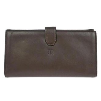 Loewe Portefeuille en cuir Pre-owned - Femme - Pre-owned - Brun - Taille: ONE Size