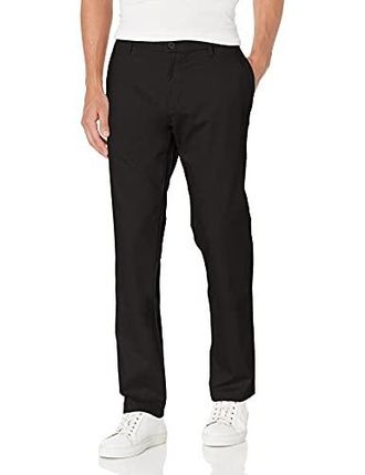 Dockers Pantalon Kaki à Coupe athlétique, Noir, 36W x 32L Homme