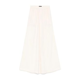 Gianluca Capannolo Wei&szlig;e Hose mit elastischem Bund und Taschen - - Trousers - Damen - Wei&szlig; - M
