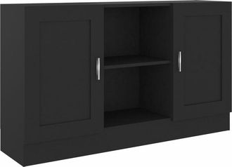 vidaXL Buffet Noir 120x30,5x70 cm Aggloméré