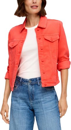 s.Oliver Kurze Jeansjacke mit angedeuteten Brusttaschen