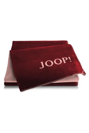 Joop Wohndecke Joop! HW 2025/26, Altrosa, Dunkelrot, Textil, 150x200 cm, Kettelrand, Wohntextilien, Decken, Kuscheldecken